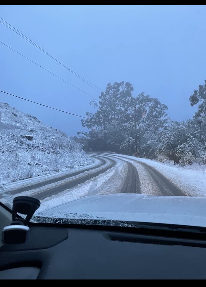 Today's View Of The Beautiful Snow Covered Mt. Diablo (And Surrounding ...