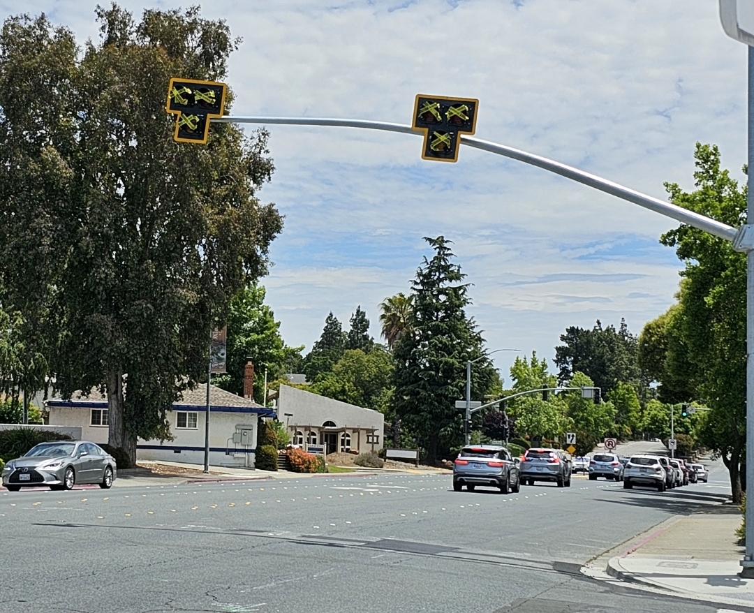 HAWK Pedestrian Crosswalk System Being Installed On Clayton Rd. At ...
