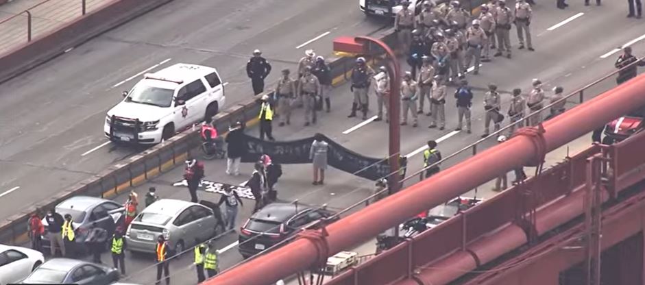 Golden Gate Bridge Protesters Released District Attorneys
