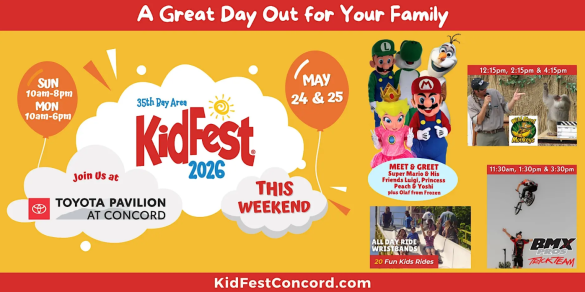 Bay Area KidFest Returns To Concord This Sunday And Memorial Day Monday ...