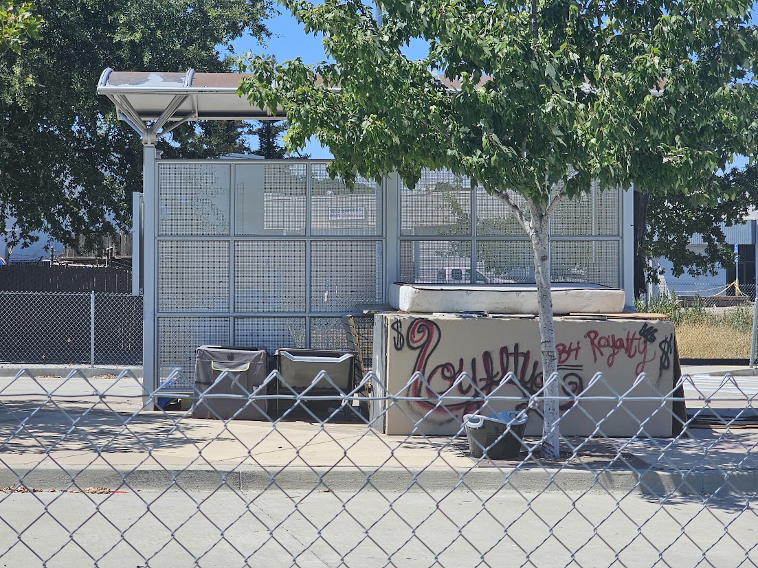 Trash, Tents And Graffiti Take Over Pacheco Transit Hub On Blum Road ...