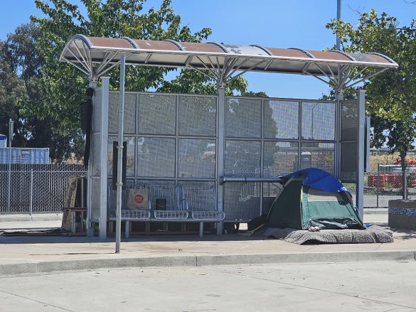 Trash, Tents And Graffiti Take Over Pacheco Transit Hub On Blum Road ...