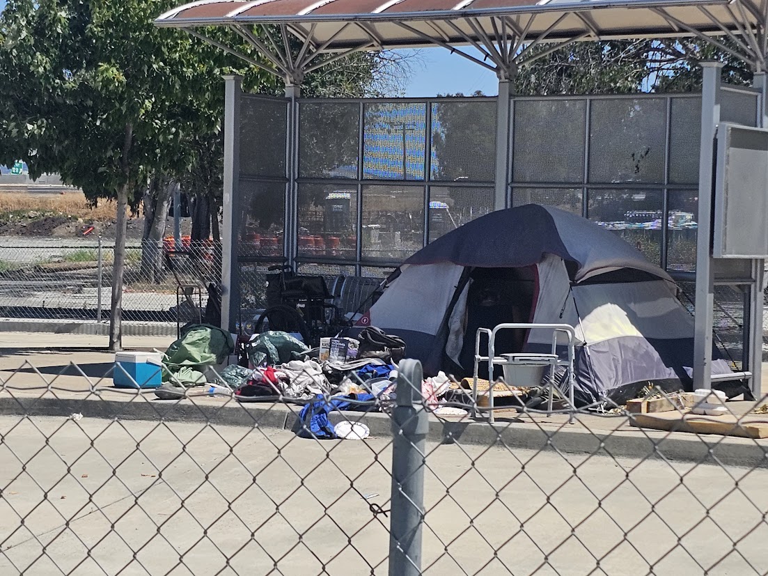 Trash, Tents And Graffiti Take Over Pacheco Transit Hub On Blum Road ...
